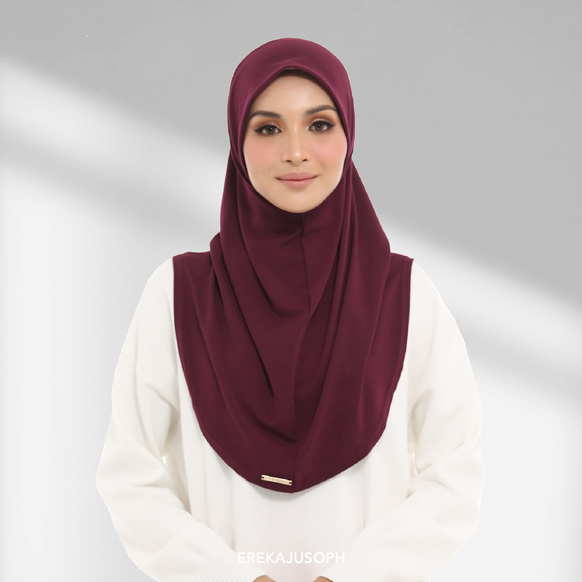 MAYA SARONG – MAROON PLUM – EREKA JUSOPH